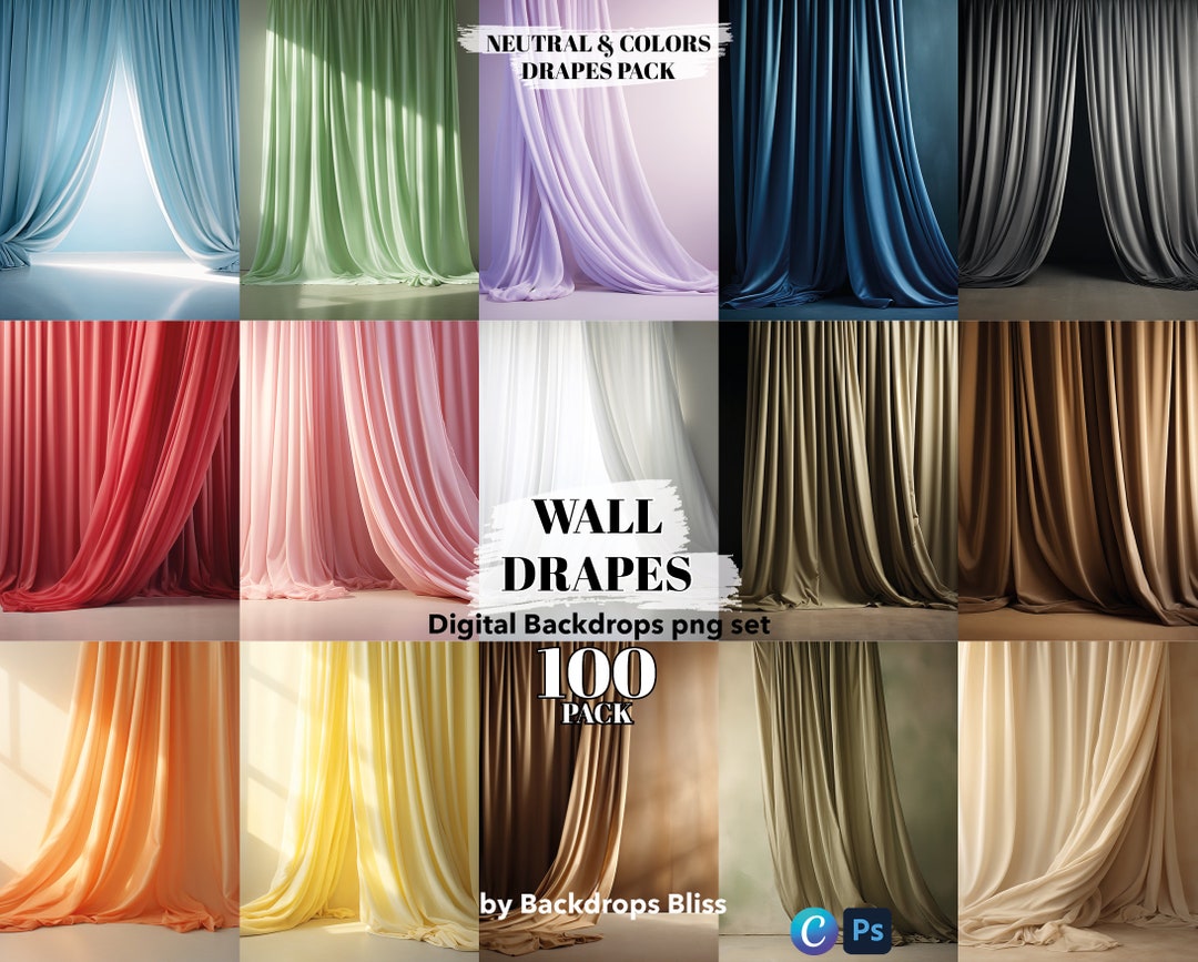 Flowy Fabric Backdrop Maternity Digital Backdrop Drapes Backdrop ...
