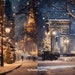 Paris Christmas Digital Backdrop Christmas in Paris Digital Backdrop ...