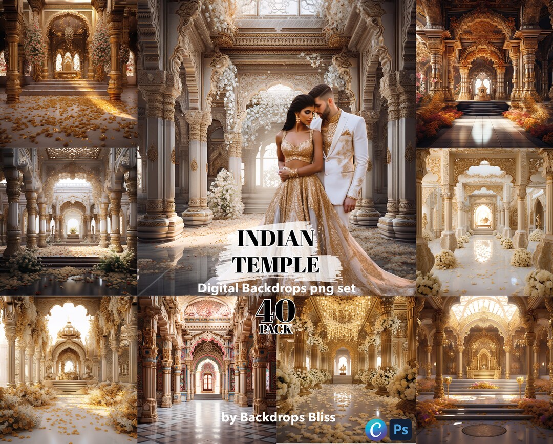 Indian Backdrop Indian Wedding Decor Temple Background Arch Backdrop ...