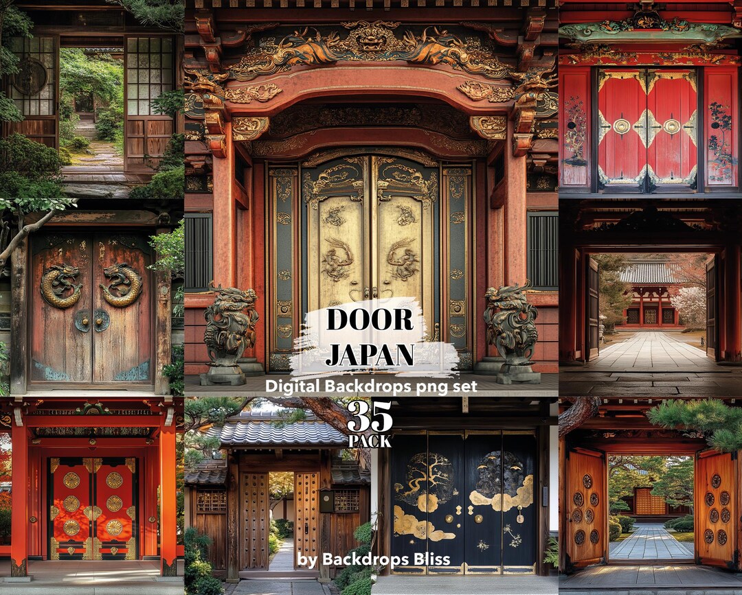 Japanese Backdrop Maternity Digital Backdrop Japan Overlay Arch ...