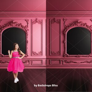 Pink Digital Backdrop Hot Pink Wall Art Pink Maternity Backdrop Overlay ...