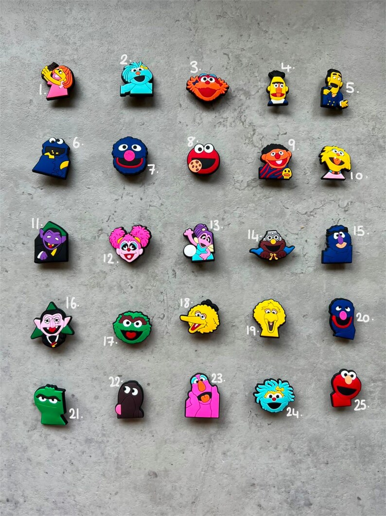 Sesame Street Croc Charm Jibbitz - Etsy UK