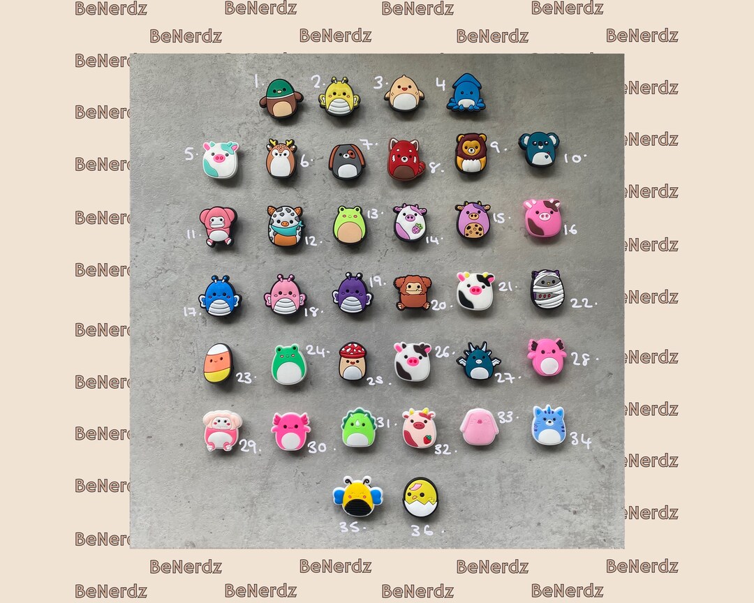 Squishmallow Animal Inspired Croc Charm Jibbitz - Etsy