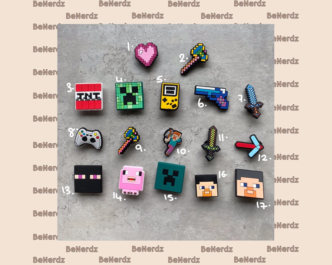 Minecraft Inspired Croc Charms Shoe Charms Jibbitz - Etsy