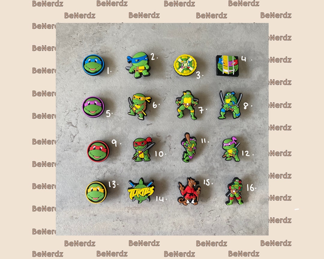 TMNT Inspired Shoe Charms Teenage Mutant Ninja Turtles Croc Charms ...