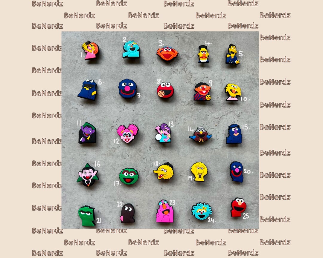 Sesame Street Croc Charm Jibbitz - Etsy