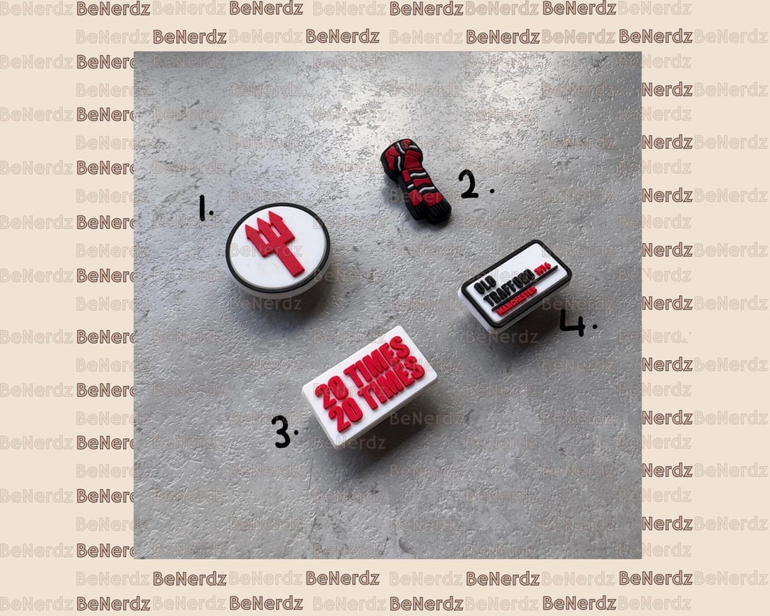 Manchester Inspired Football Themed Croc Charms | Unique Shoe Charms - Etsy