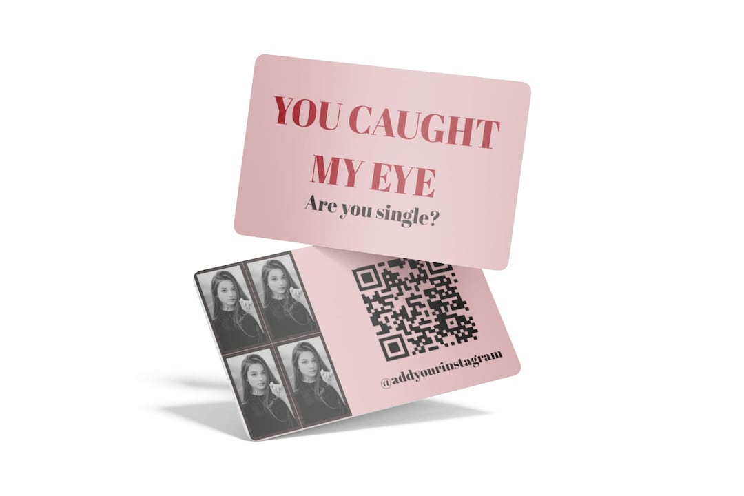 You Caught My Eye - Dating Business Card - Etsy