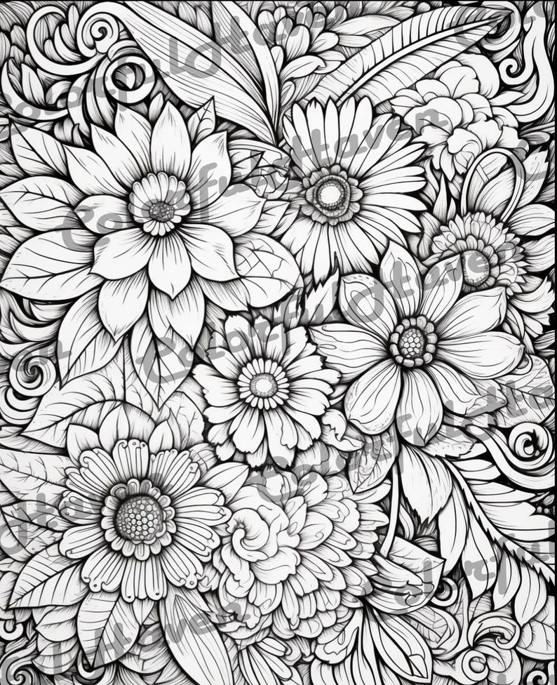 Adult Coloring Page, Plants Coloring, Adult Coloring, Coloring Book ...