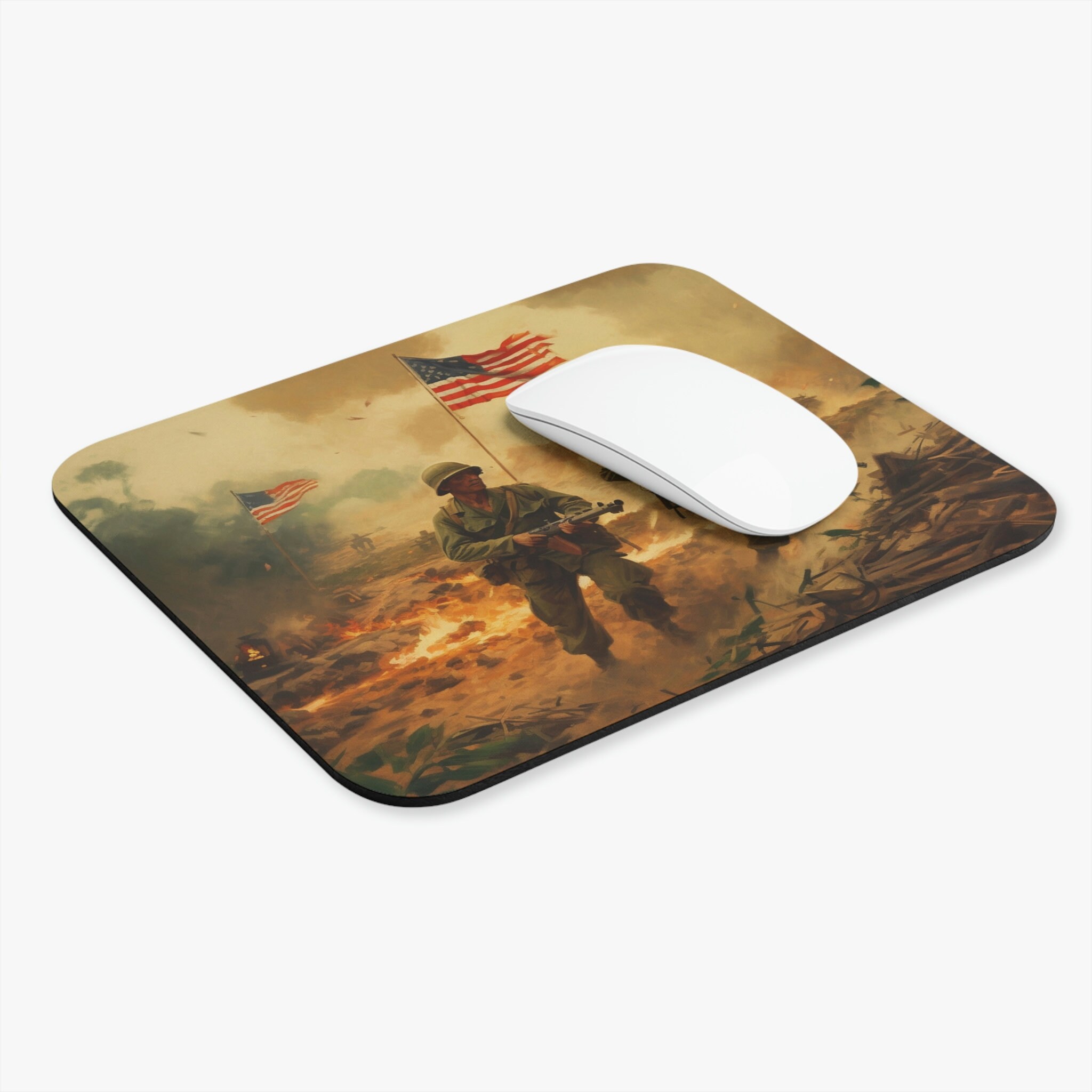 Vietnam War Battlefield Design Mouse Pad, 9"x8" Rectangular, Epic ...