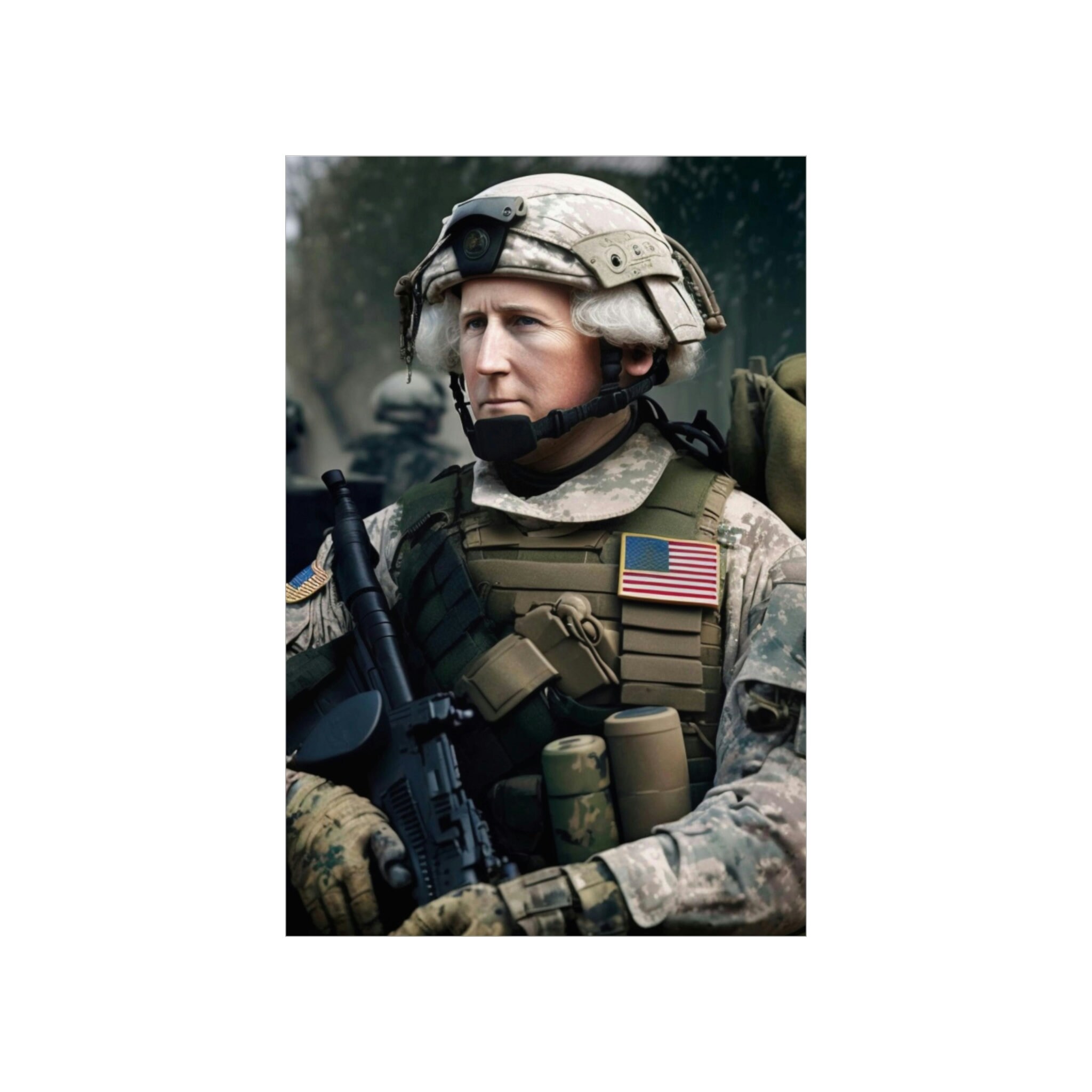 George Washington Poster Modern War, President, Patriotic, USA, Leader ...