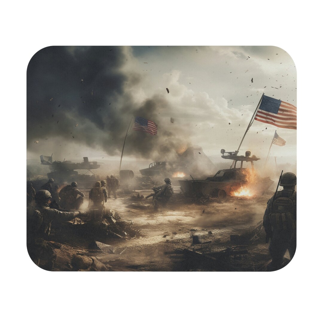Modern Battlefield Design Mouse Pad, 9"x8" Rectangular, Epic Gaming ...