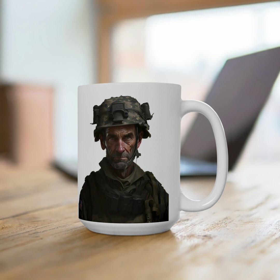 Abraham Lincoln Ceramic Mug 15oz Modern War, President, Patriotic, USA ...