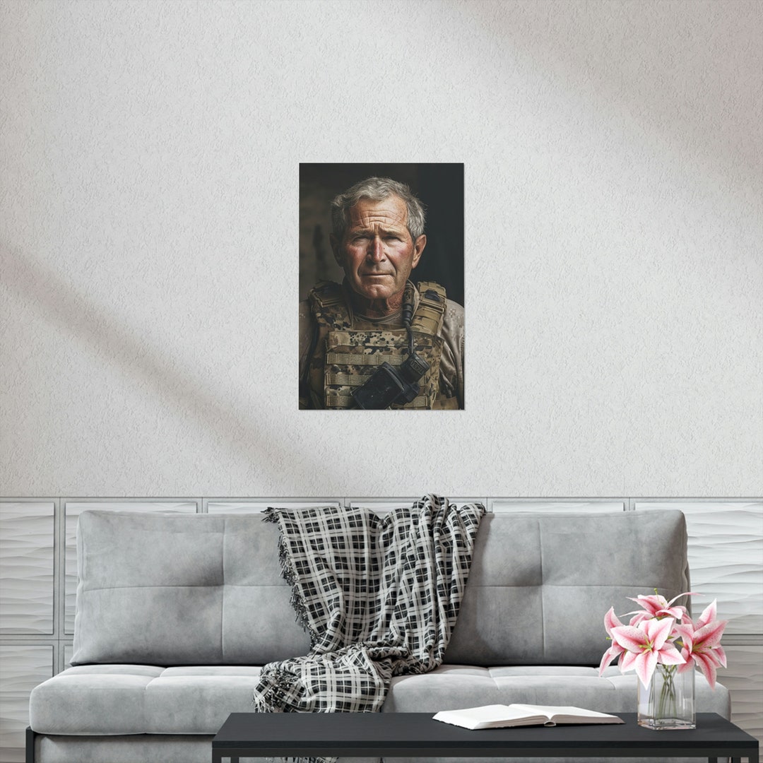 George W Bush Poster Modern War, President, Patriotic, USA, Leader ...