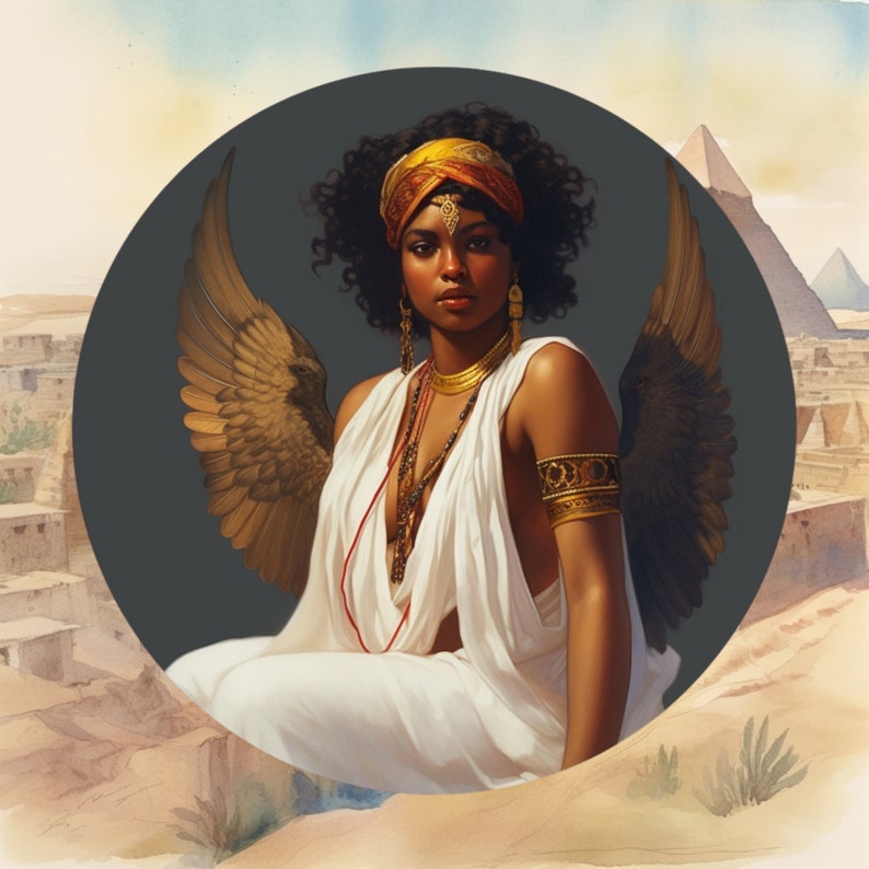 Isis Clip Art Ancient Egyptian Clip Art Pack PNG Goddess - Etsy