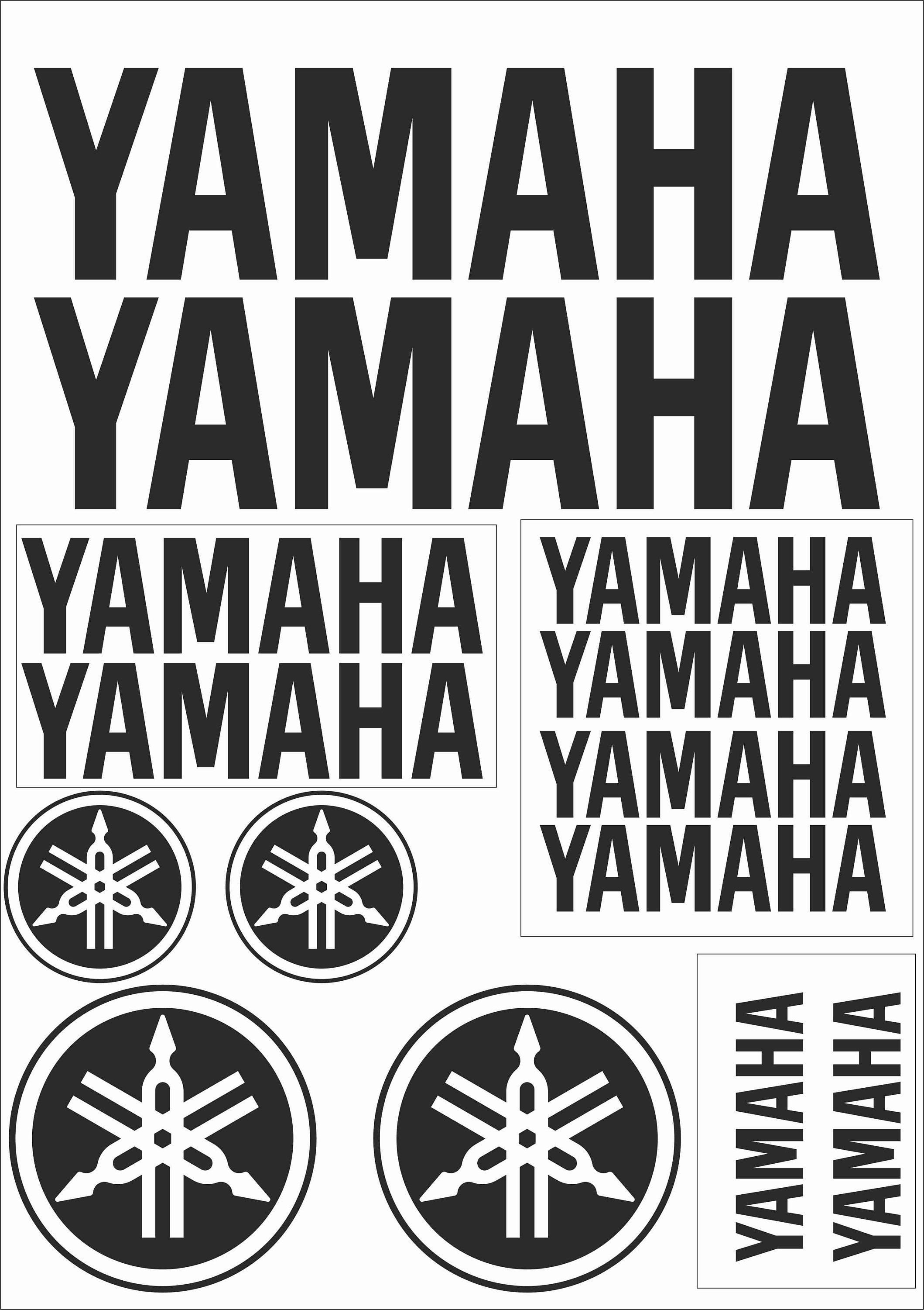 Yamaha Decals Stickers Set Kit for Motorcycle Outboard Bike - Etsy