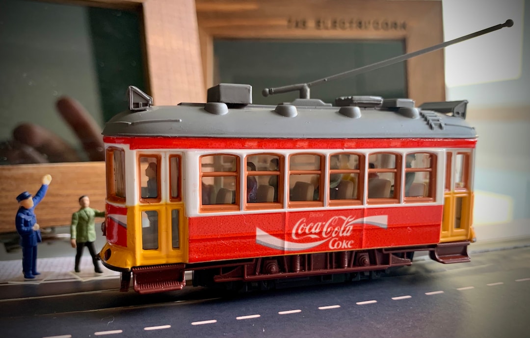 Lisbon Motorized Tram Hoe With Vintage Coca-cola Coke Advertising ...