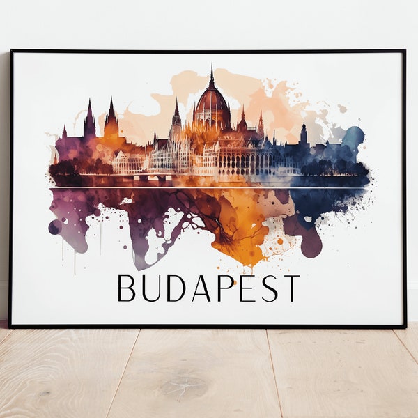 Budapest Skyline - Etsy