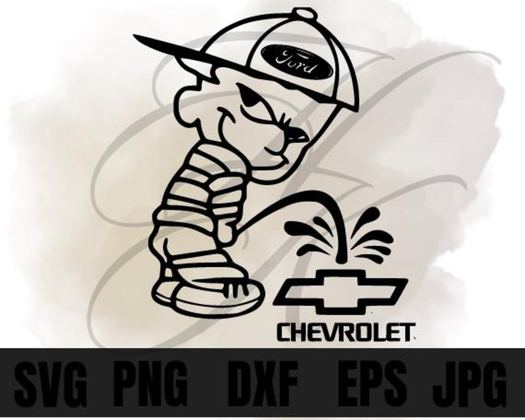 PISSING BOY | Cut File | Ford Vs Chevy | Cricut | Shirts | Hats ...