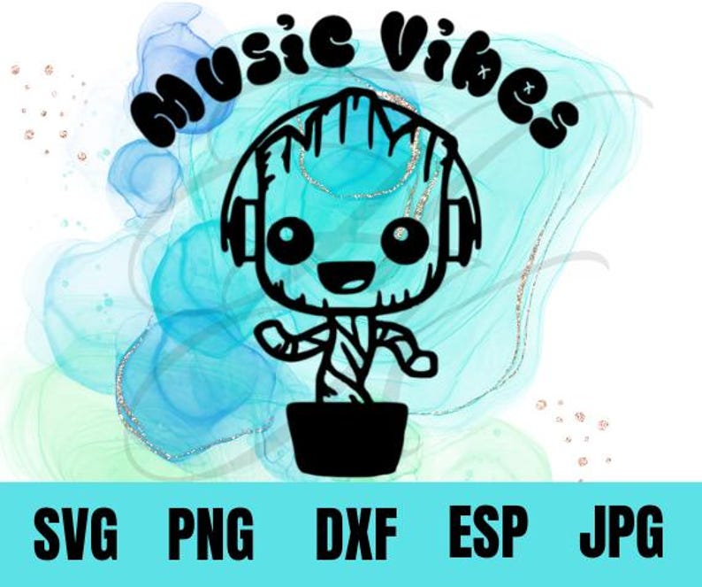 Groot Music Vibes | SVG | Cutting File | Music | Vibes | Cricut ...