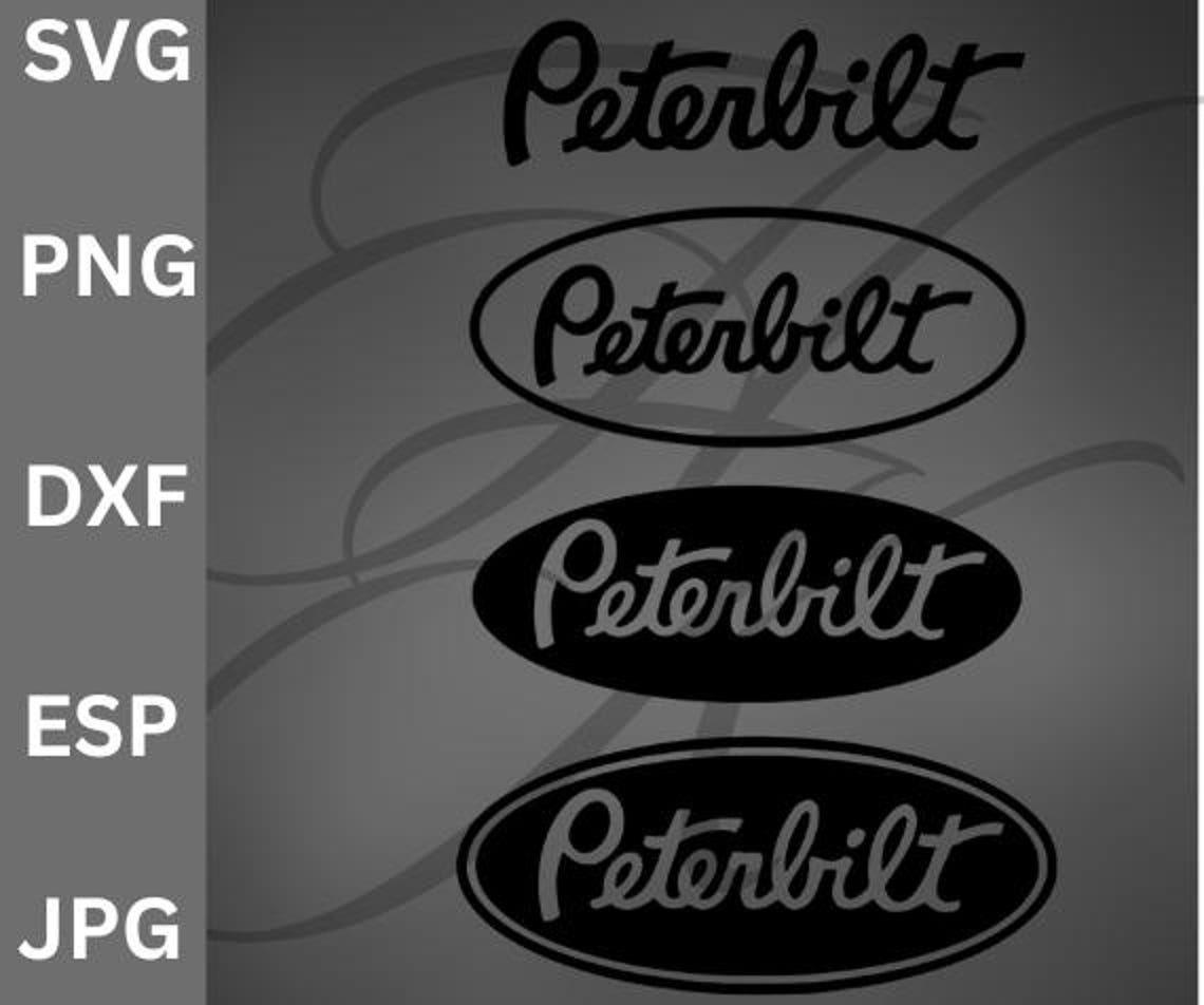 Peterbilt Logos SVG | Cutting File, Decal Design - Etsy