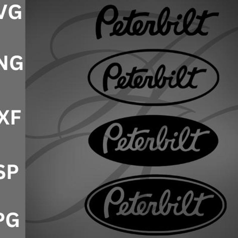 Peterbilt Svg - Etsy