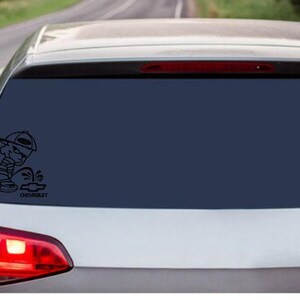 Calvin Peeing on Chevy Logo | Ford VS Chevy Cut File (SVG) - Etsy
