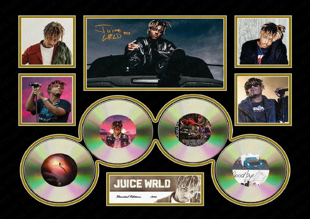 301572 Juice Wrld The Party Never Ends A4 Signed Limited Etsy