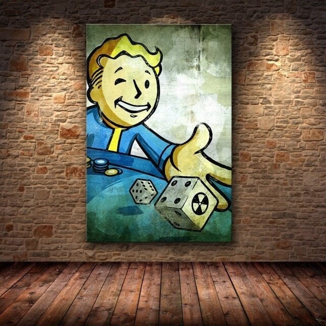 Fallout Game Poster Fan Made Canvas Poster Wall Decor - Etsy