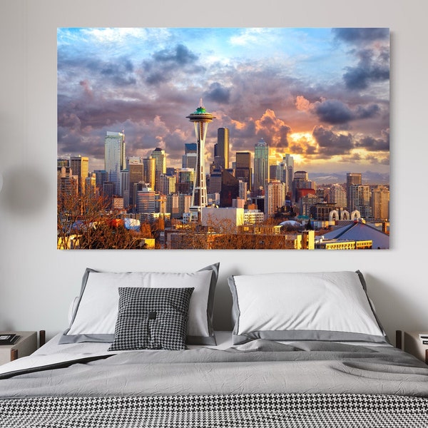 Seattle Skyline - Etsy