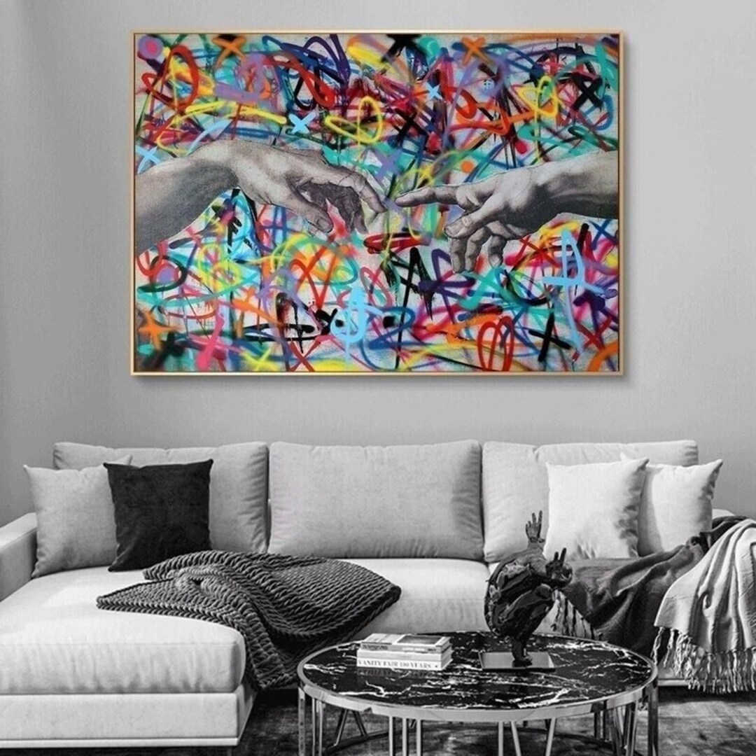 Modern Creation of Adam Leinwand Graffiti Pop Art Berlin - Etsy.de