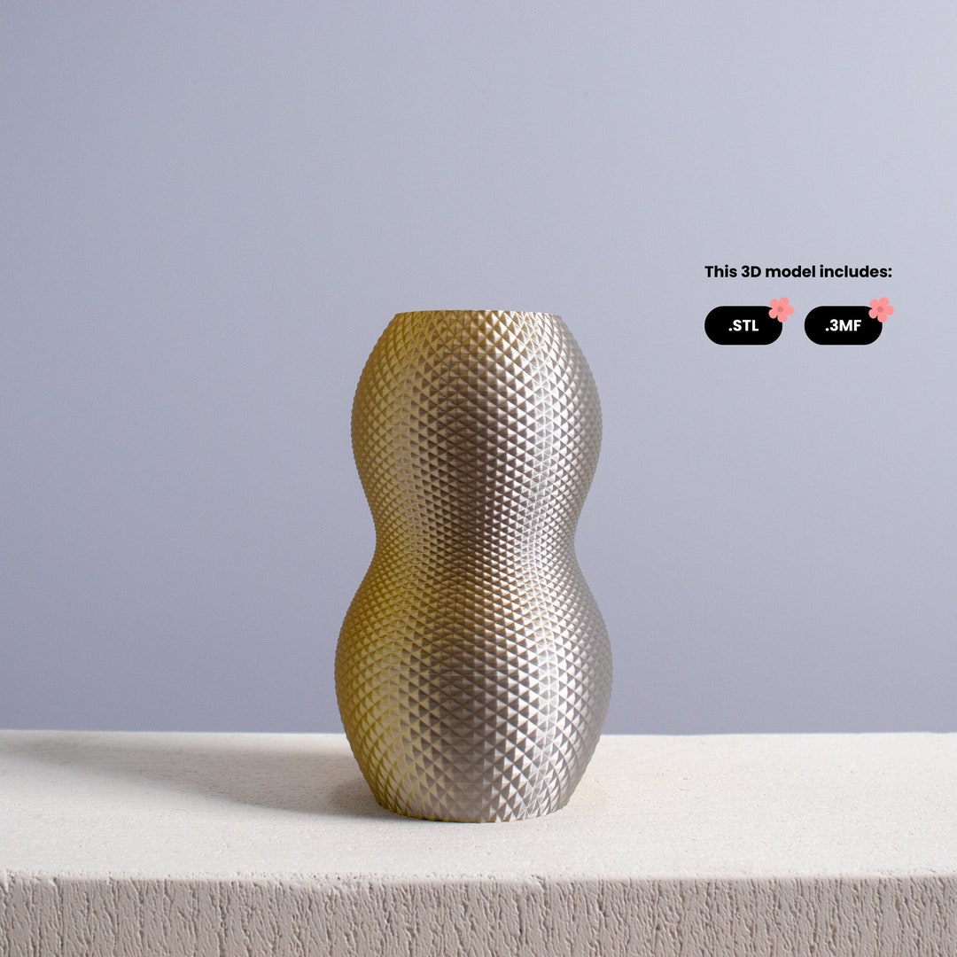Double Sphere Vase STL File, 3D Print Model for Vase Mode 3D Printing ...