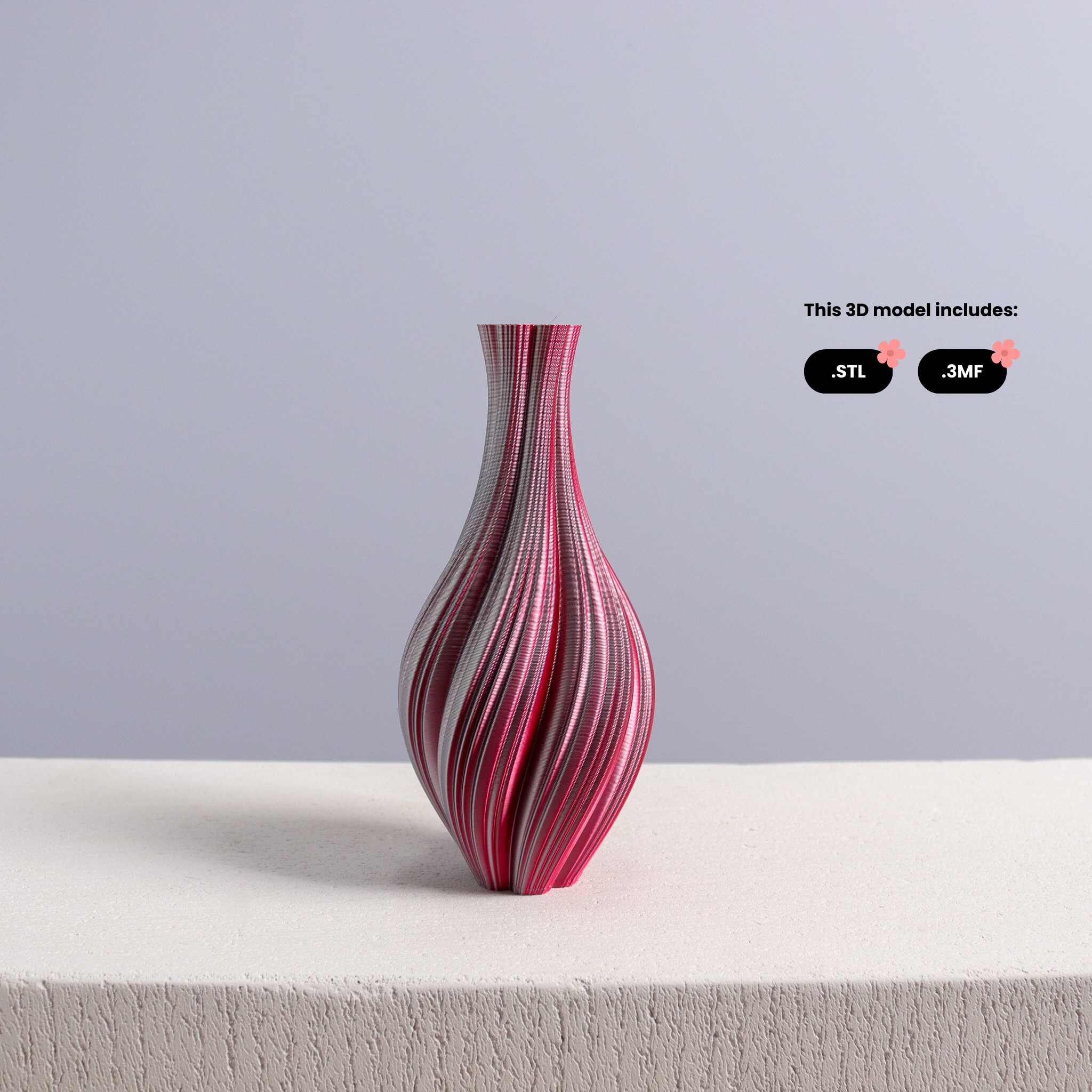 Sprout Vase STL File 3D Print Model for Vase Mode 3D Printing - Etsy Canada