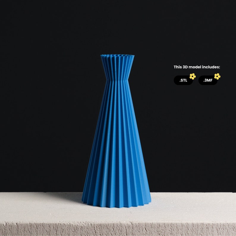 Origami Vase STL File, 3D Print Model for Vase Mode 3D Printing - Etsy