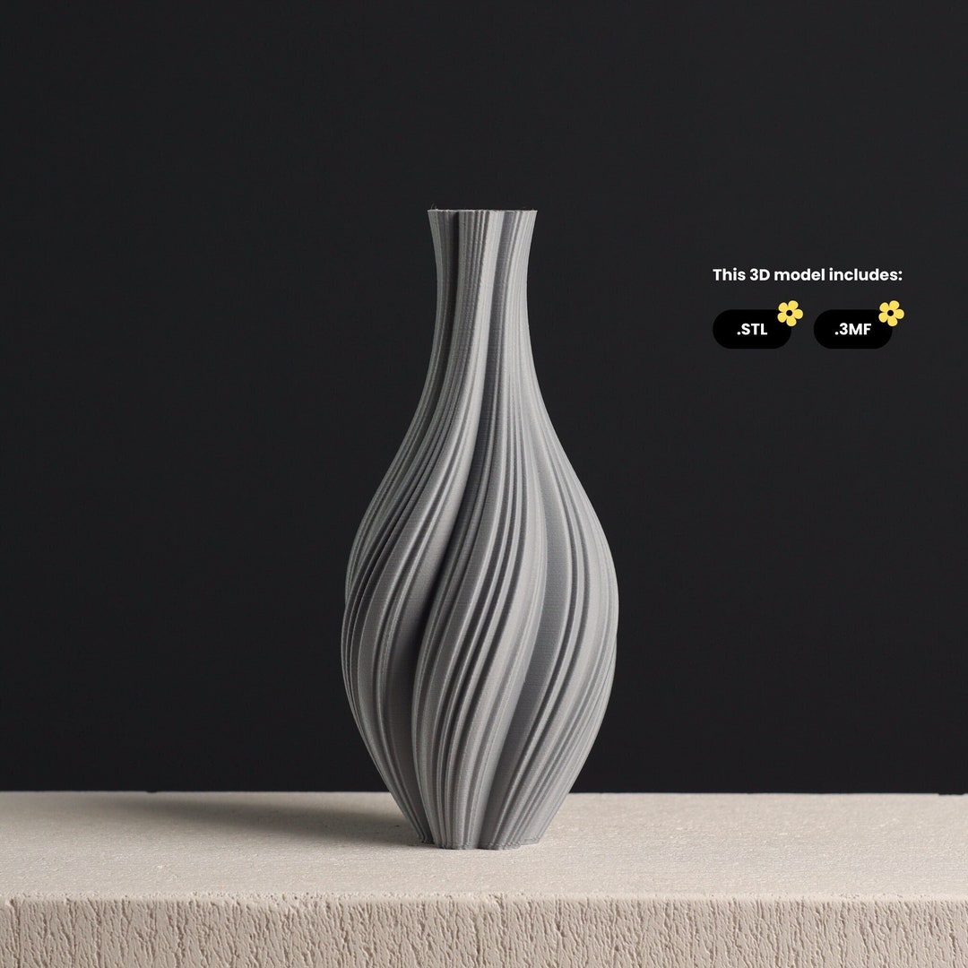 Sprout Vase STL File, 3D Print Model for Vase Mode 3D Printing - Etsy