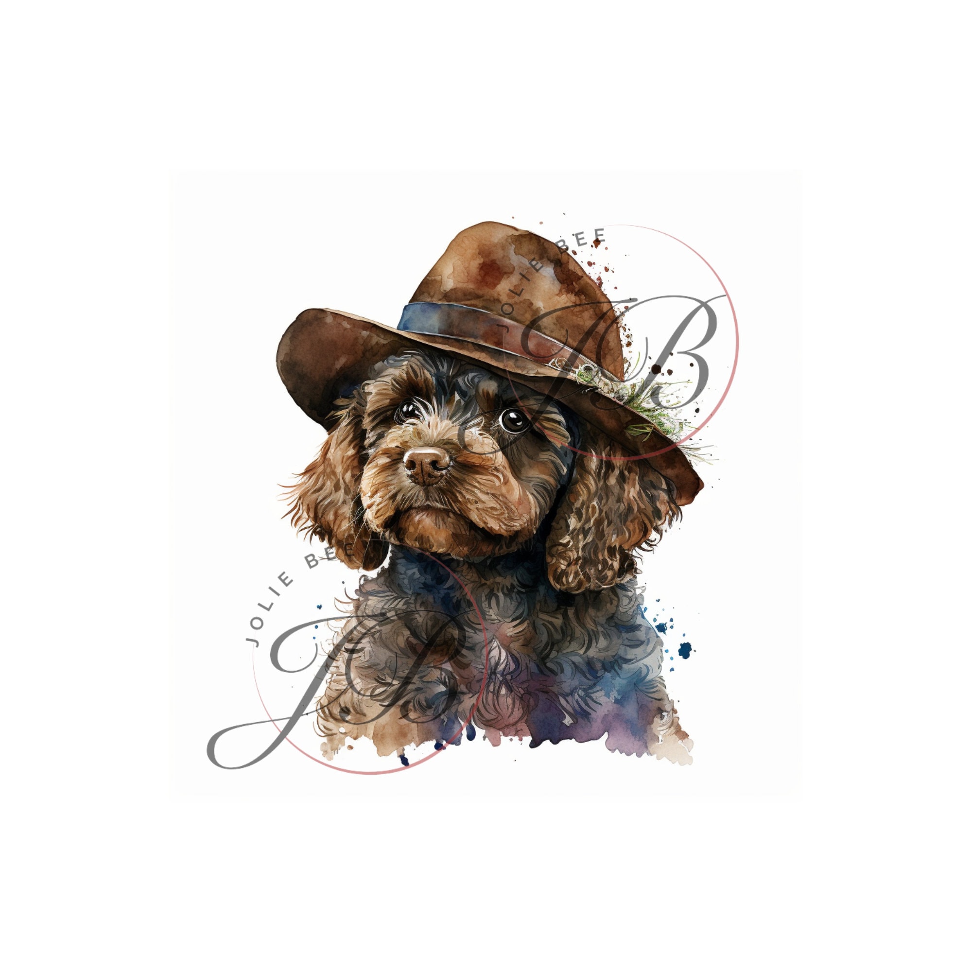 Cockapoo Clip Art Watercolor| Cute Dog Clipart | Dog PNG | Cute Dog ...