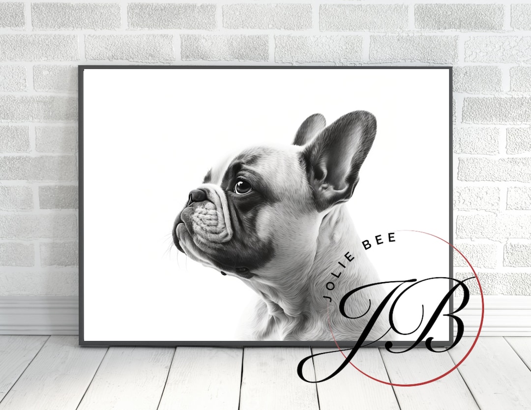 French Bulldog Digital Download Instant Print Art Decor Minimalist ...