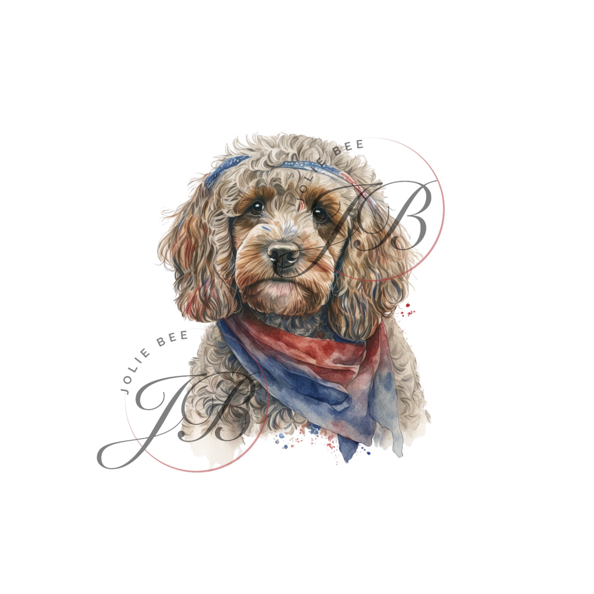 Cockapoo Clip Art Watercolor| Cute Dog Clipart | Dog PNG | Cute Dog ...