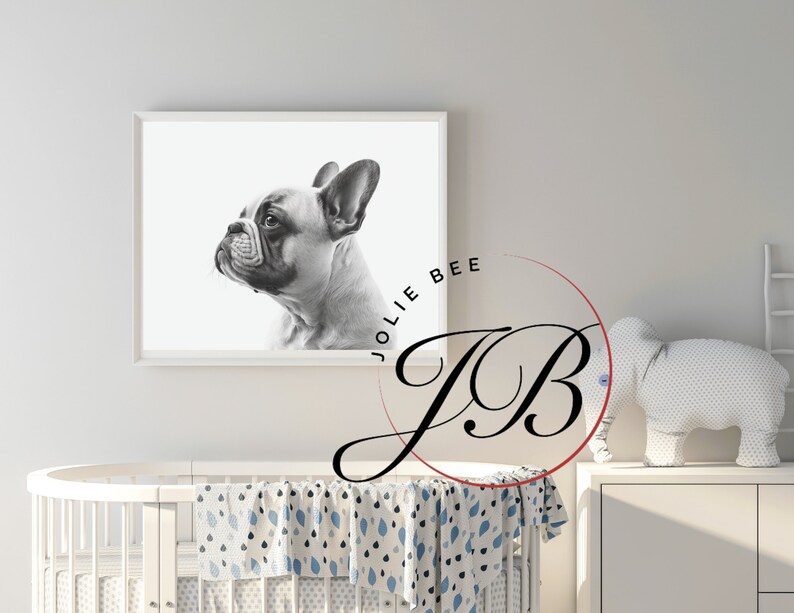 French Bulldog Digital Download Instant Print Art Decor Minimalist ...