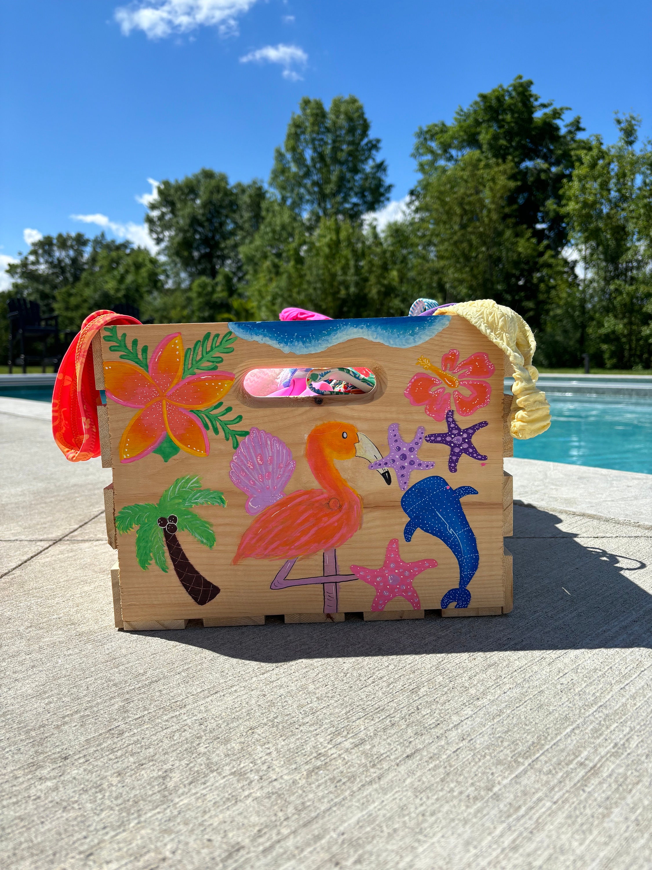 Hand Painted Bikini Box - Etsy