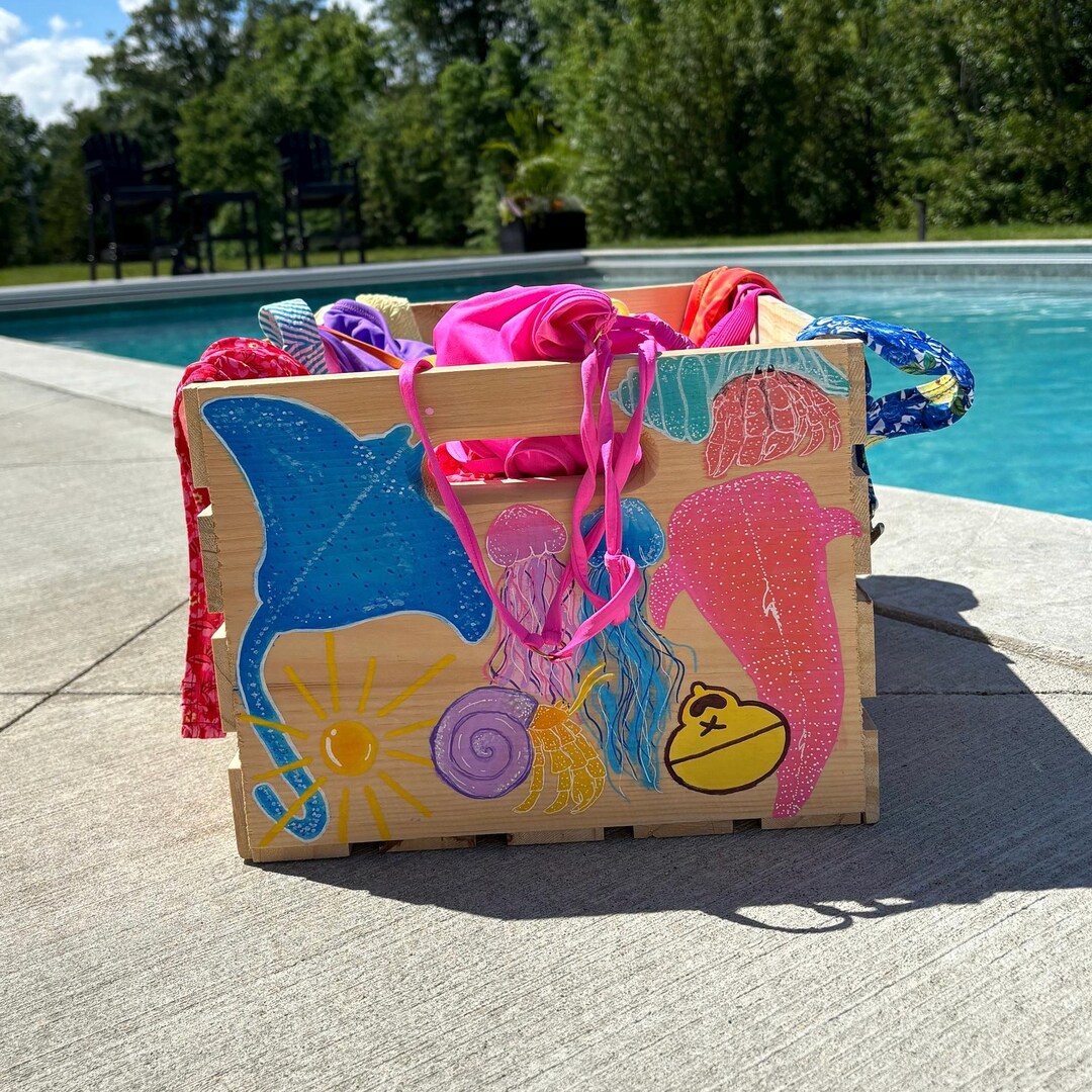 Hand Painted Bikini Box - Etsy