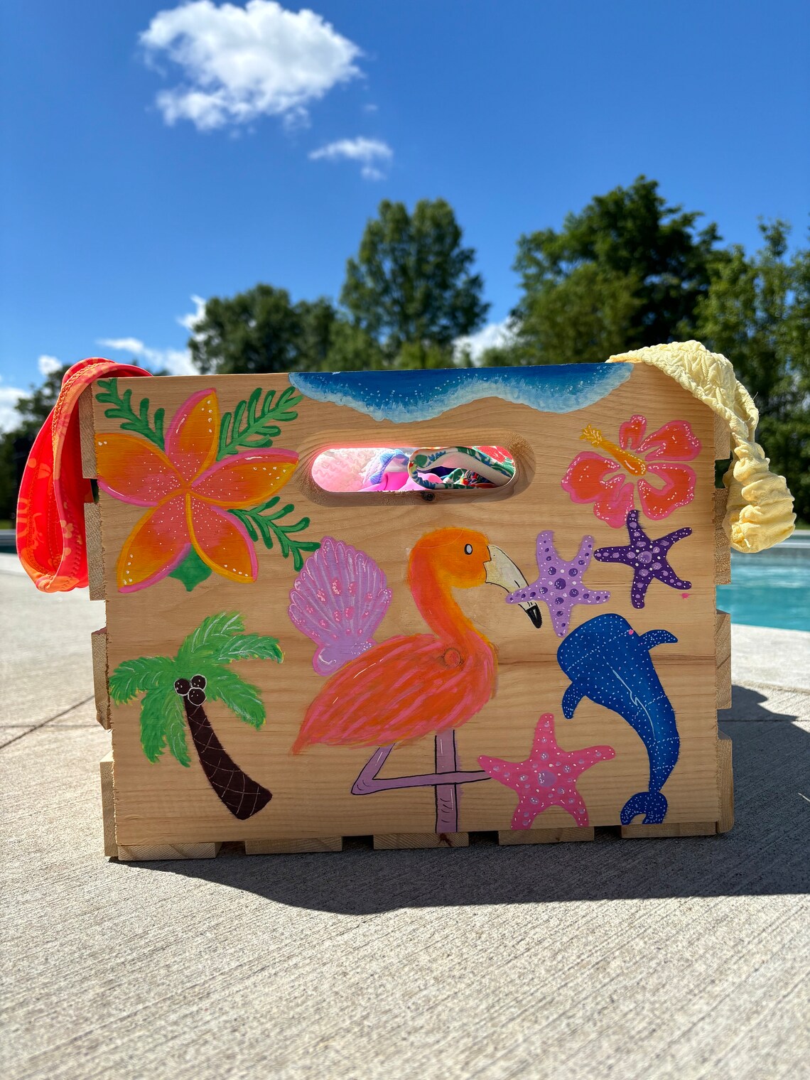 Hand Painted Bikini Box - Etsy