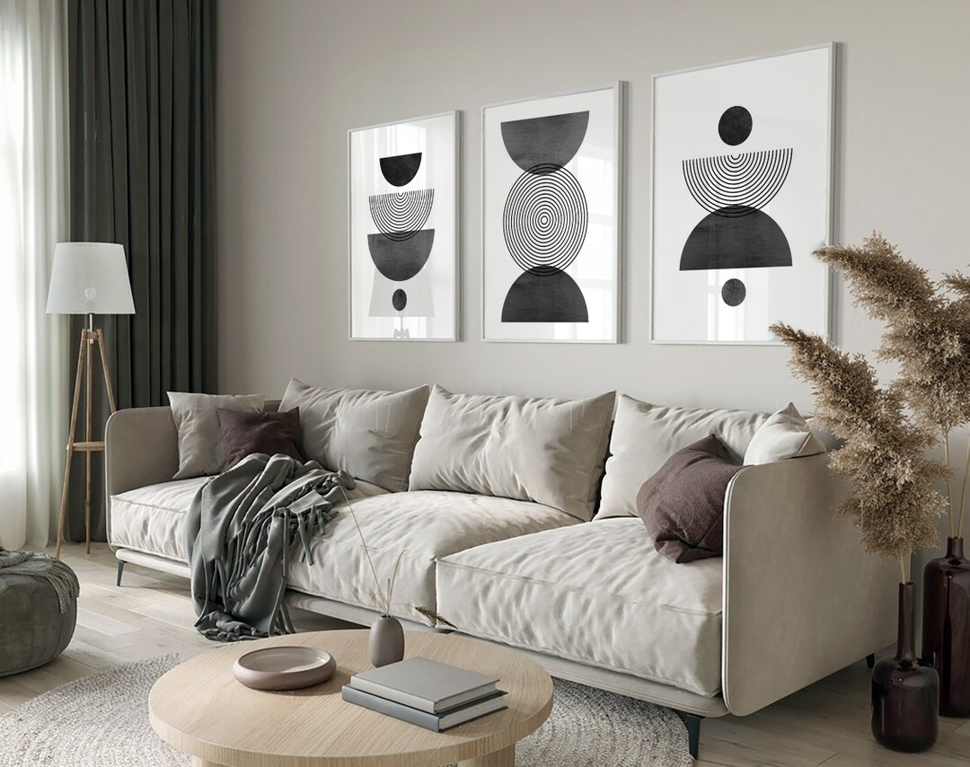 Boho Home Decors Warm Gray Art Print Boho Styel Set of 3 - Etsy