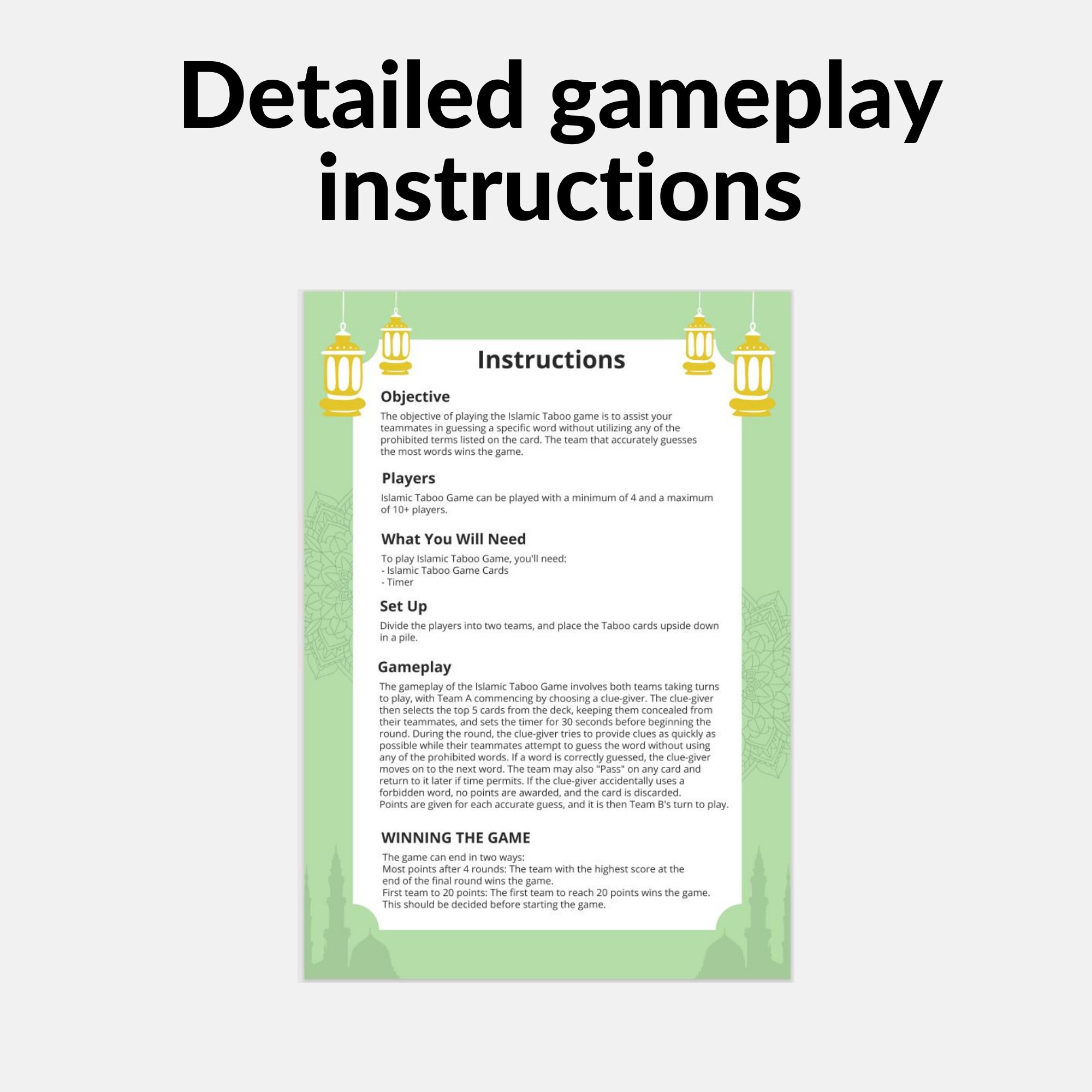 Islamic Taboo Game | Ramadan Activities | Islamic Entertainment ...