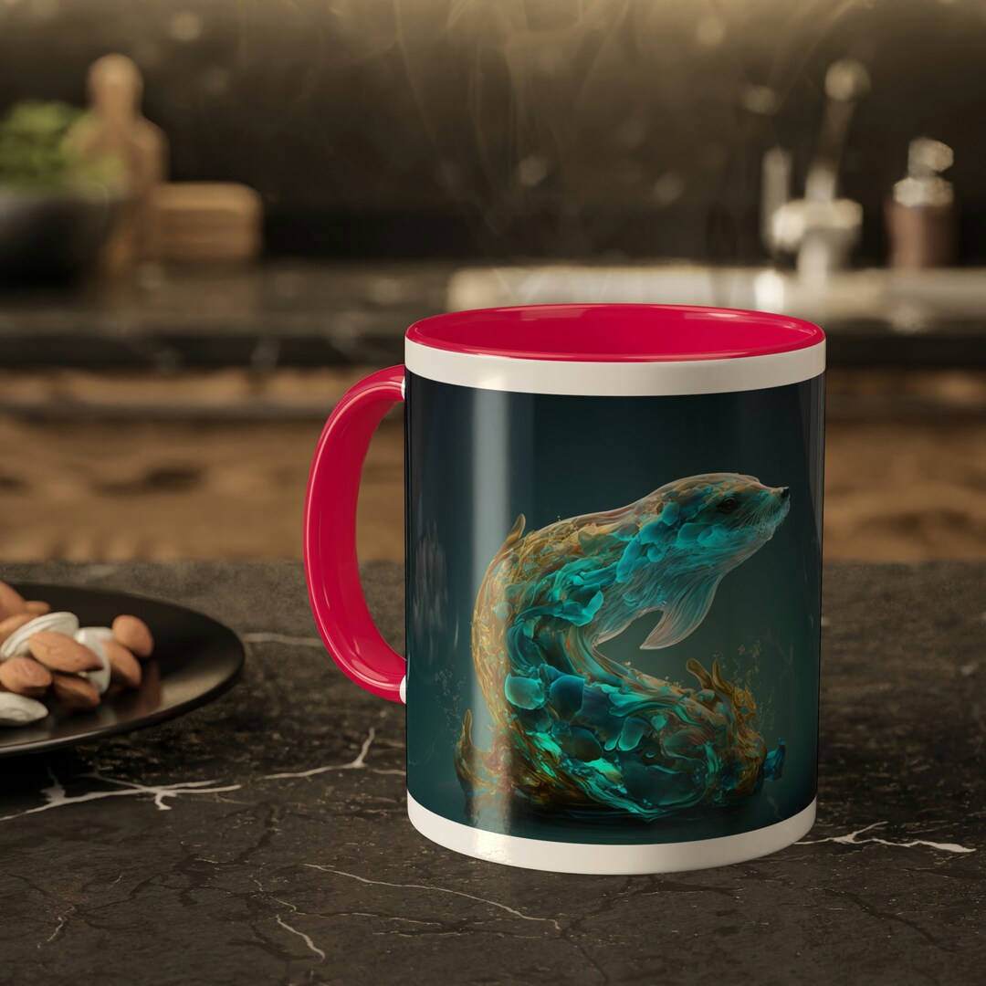 I Heart Otters - Crystal Otter Coffee Cup - Etsy