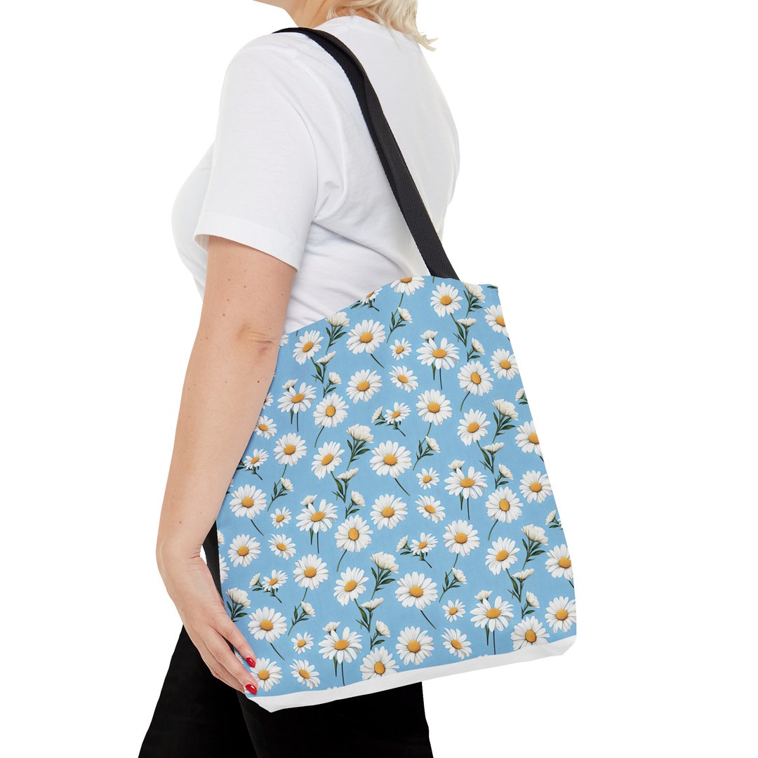 Daisy Tote Bag Floral Purse AI Art Shopping Bag Gift for Woman Wife ...
