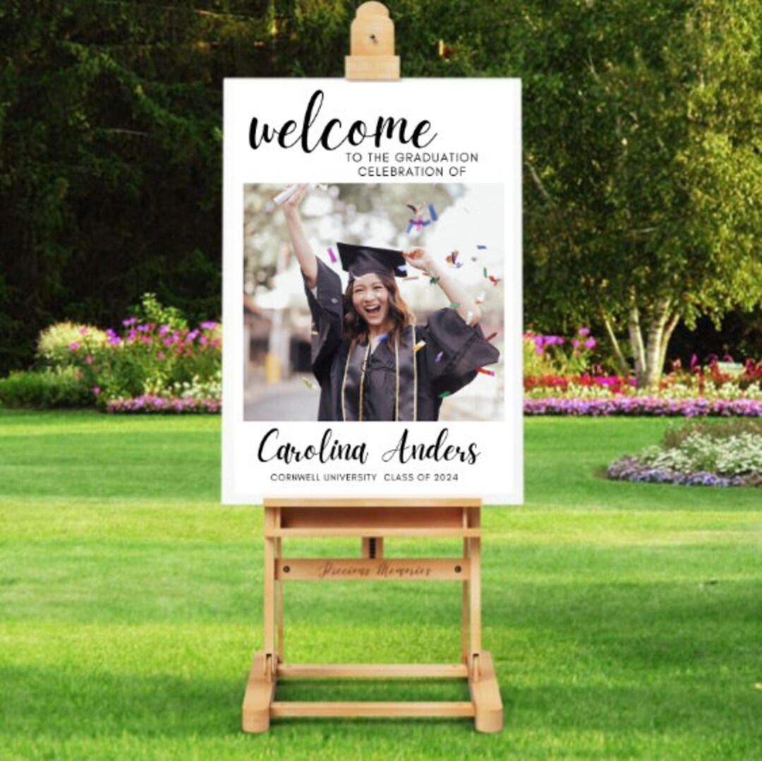 Graduation Party Welcome Sign Template, Photo Graduation Welcome Poster ...