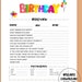 Birthday Interview, Birthday Card, 8.5x11 Printable Kids Annual ...
