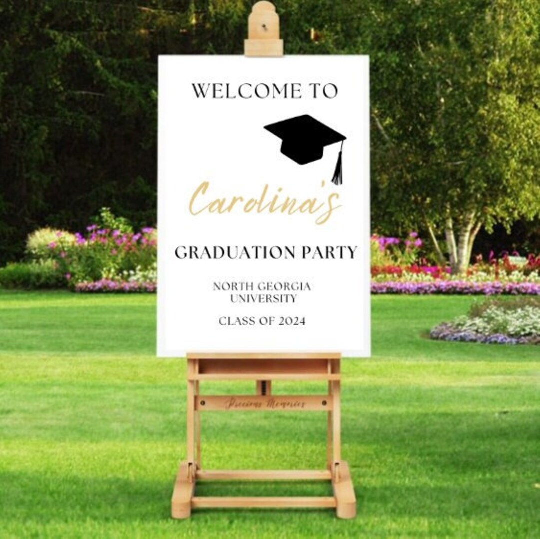 Graduation Party Welcome Sign Template, Photo Graduation Welcome Poster ...