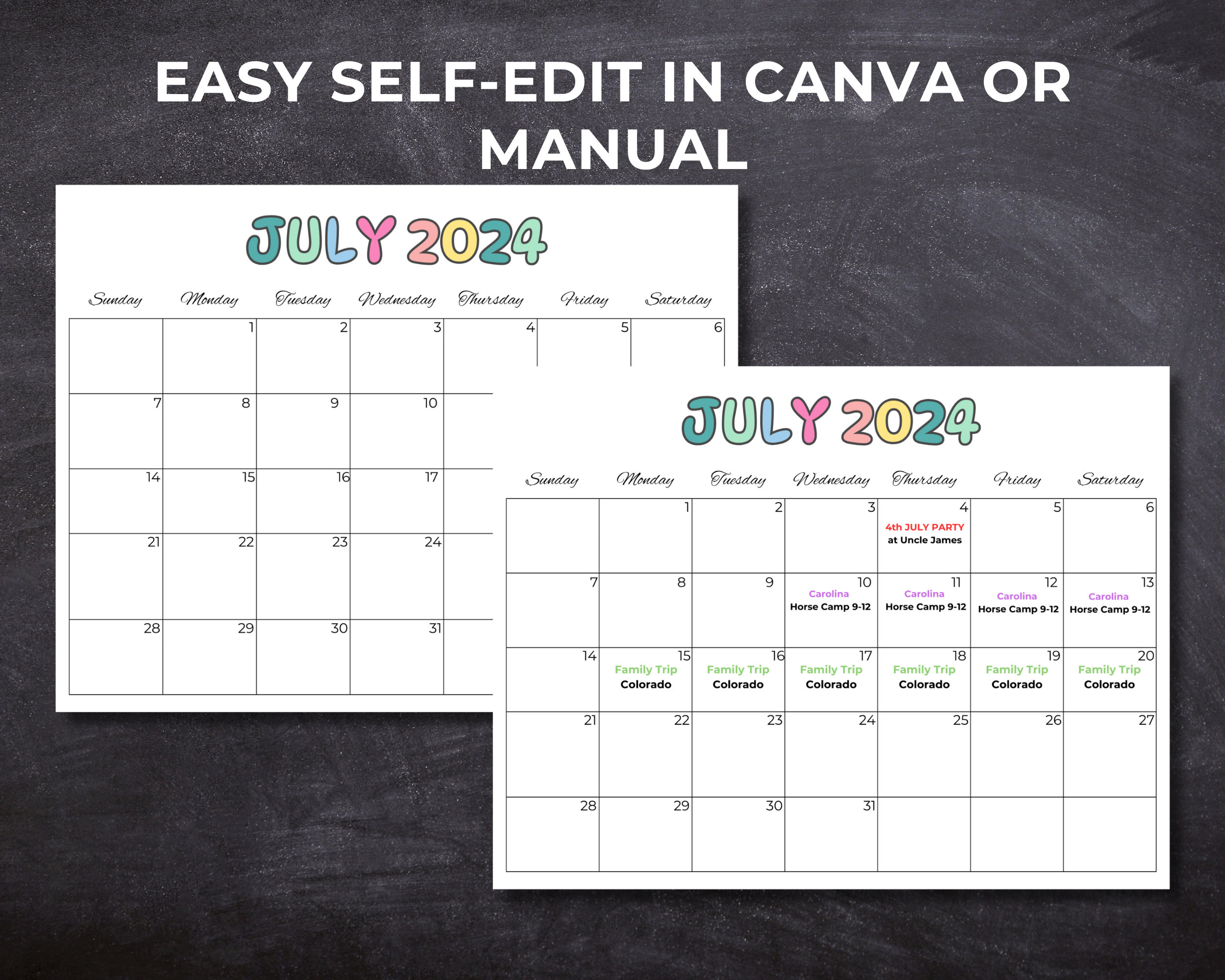 SUMMER 2024 Planner Bundle, Summer Calendar, Summer Checklist, Summer ...